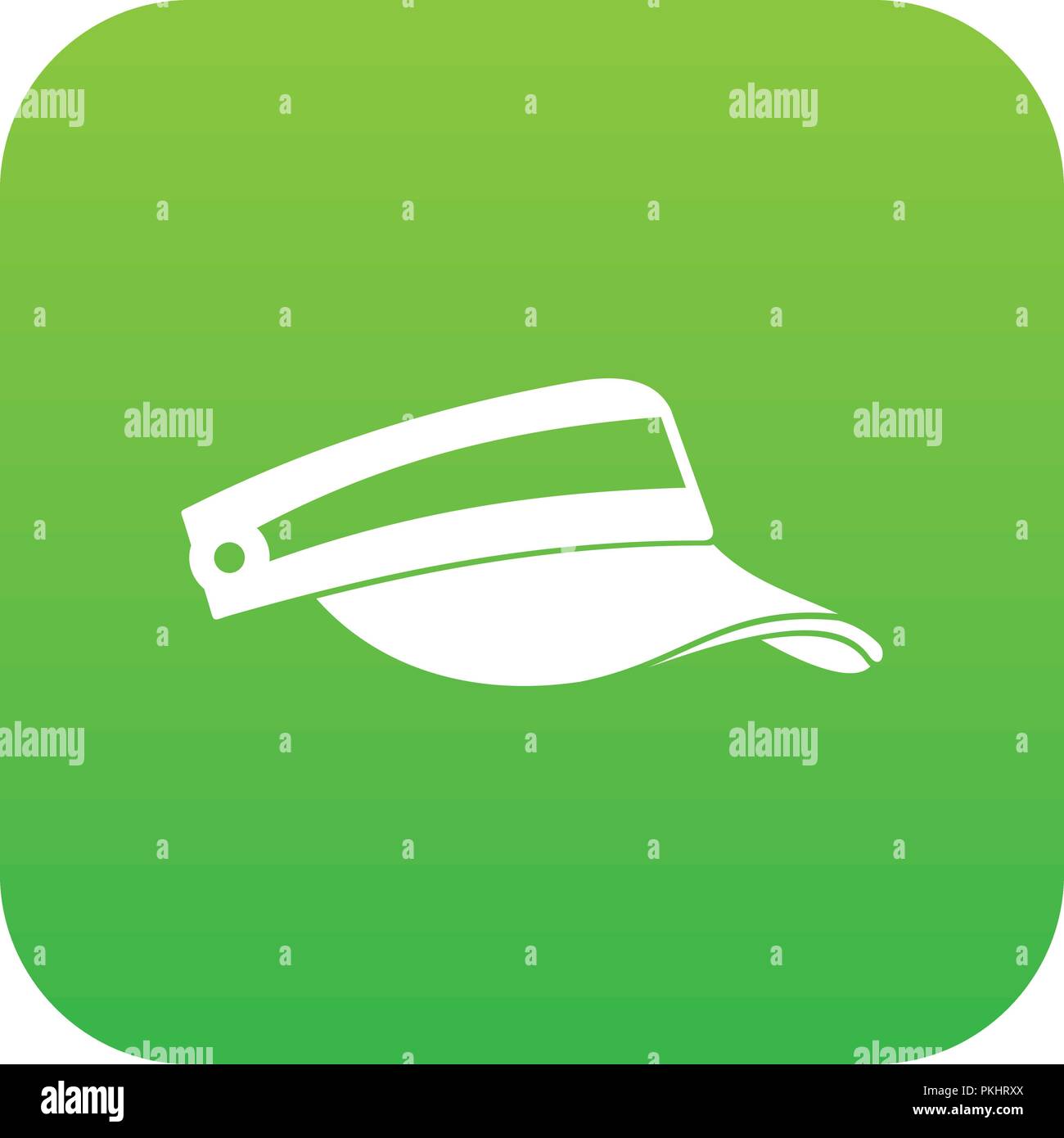 Sun cap icon digital green Stock Vector Image & Art - Alamy