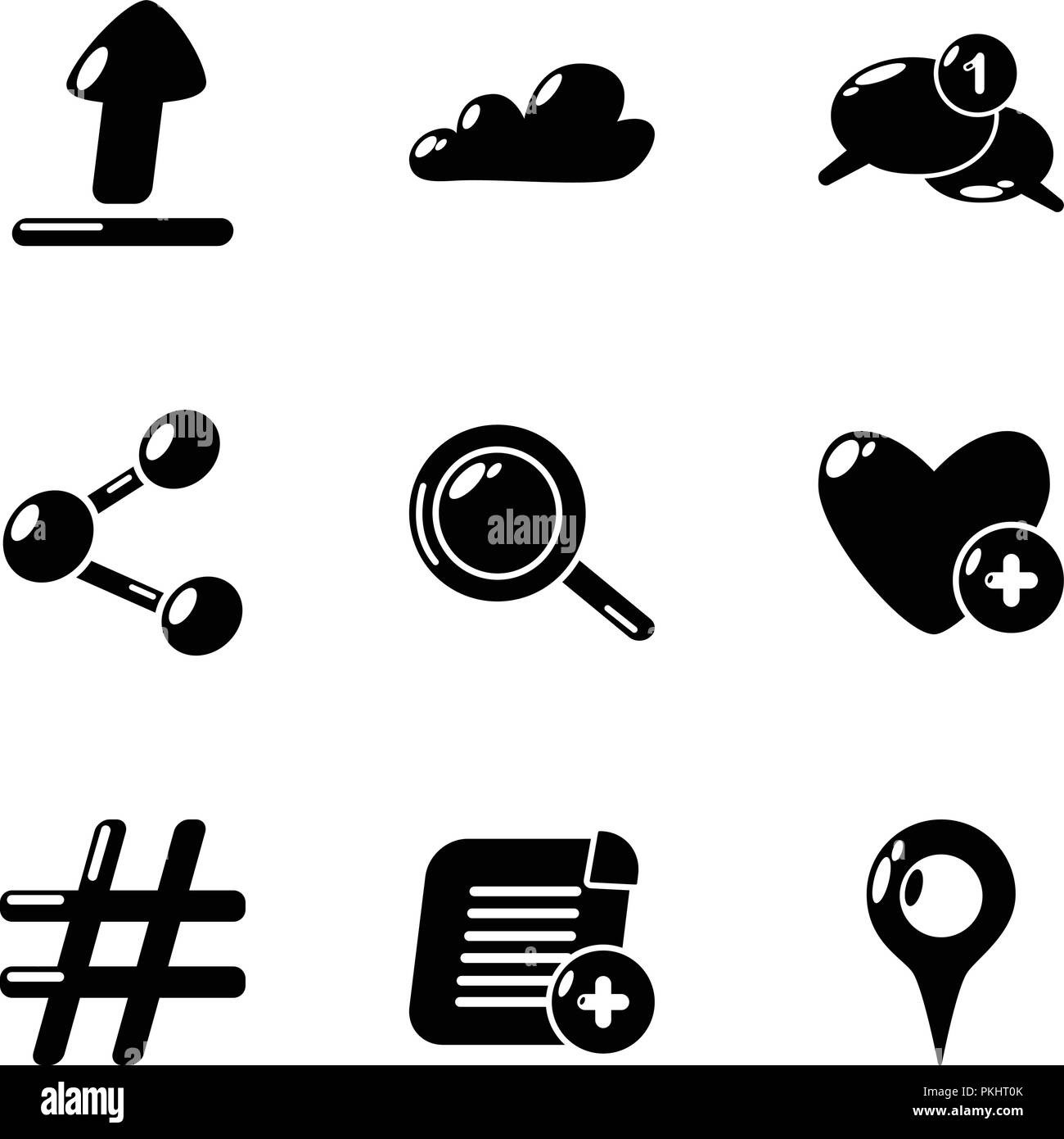 Public network icons set, simple style Stock Vector Image & Art - Alamy