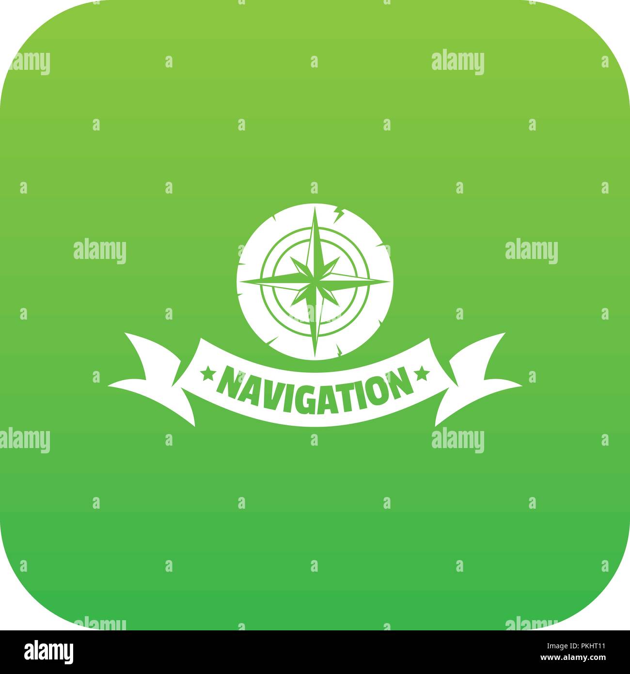 Navigation icon green vector Stock Vector Image & Art - Alamy