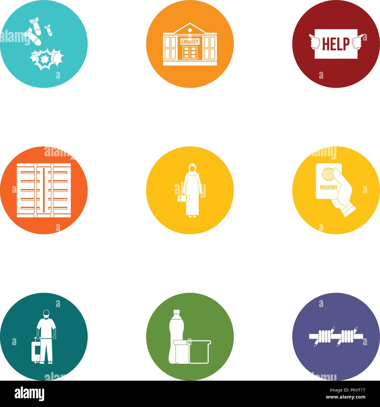 Discrimination icons set, flat style Stock Vector Image & Art - Alamy