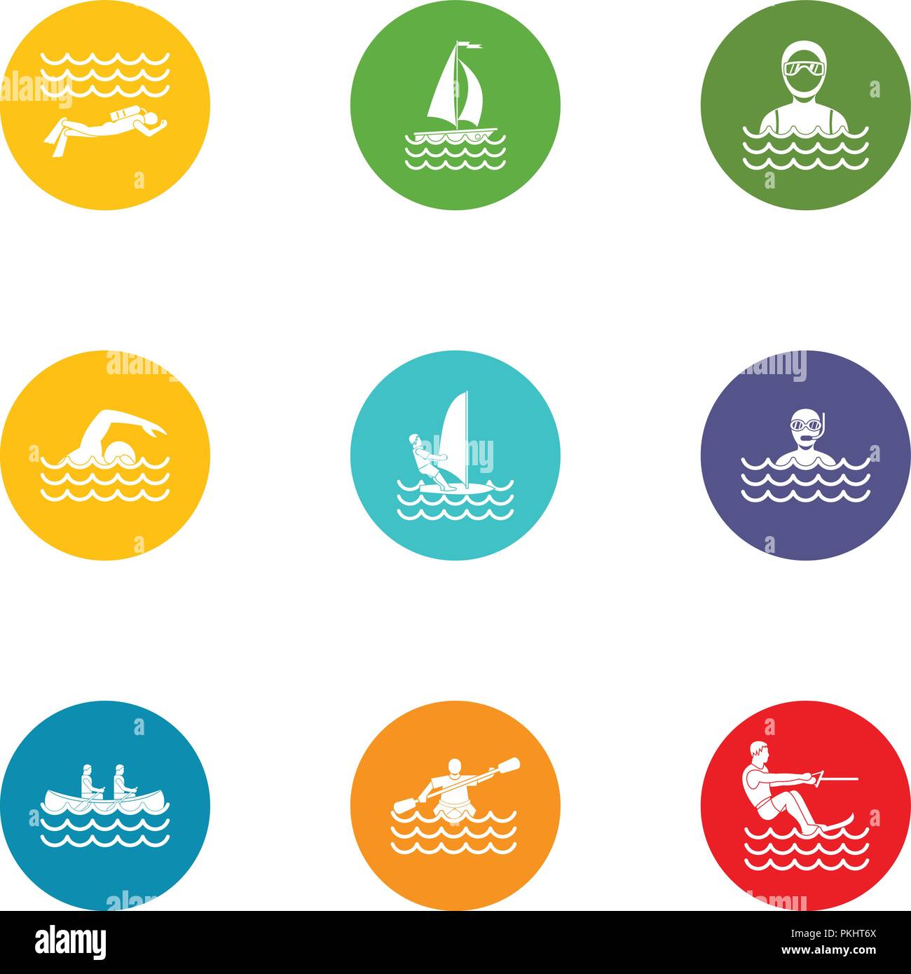 Swim class icons hi-res stock photography and images - Alamy