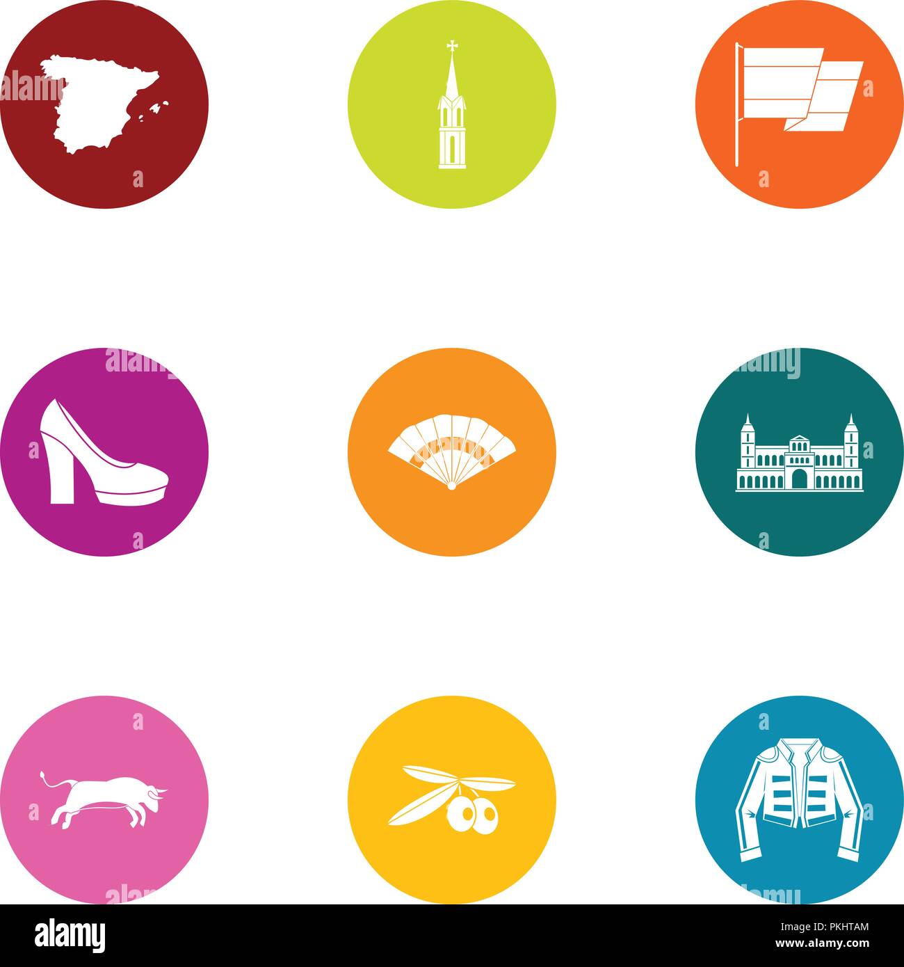 Old world village Stock Vector Images - Alamy