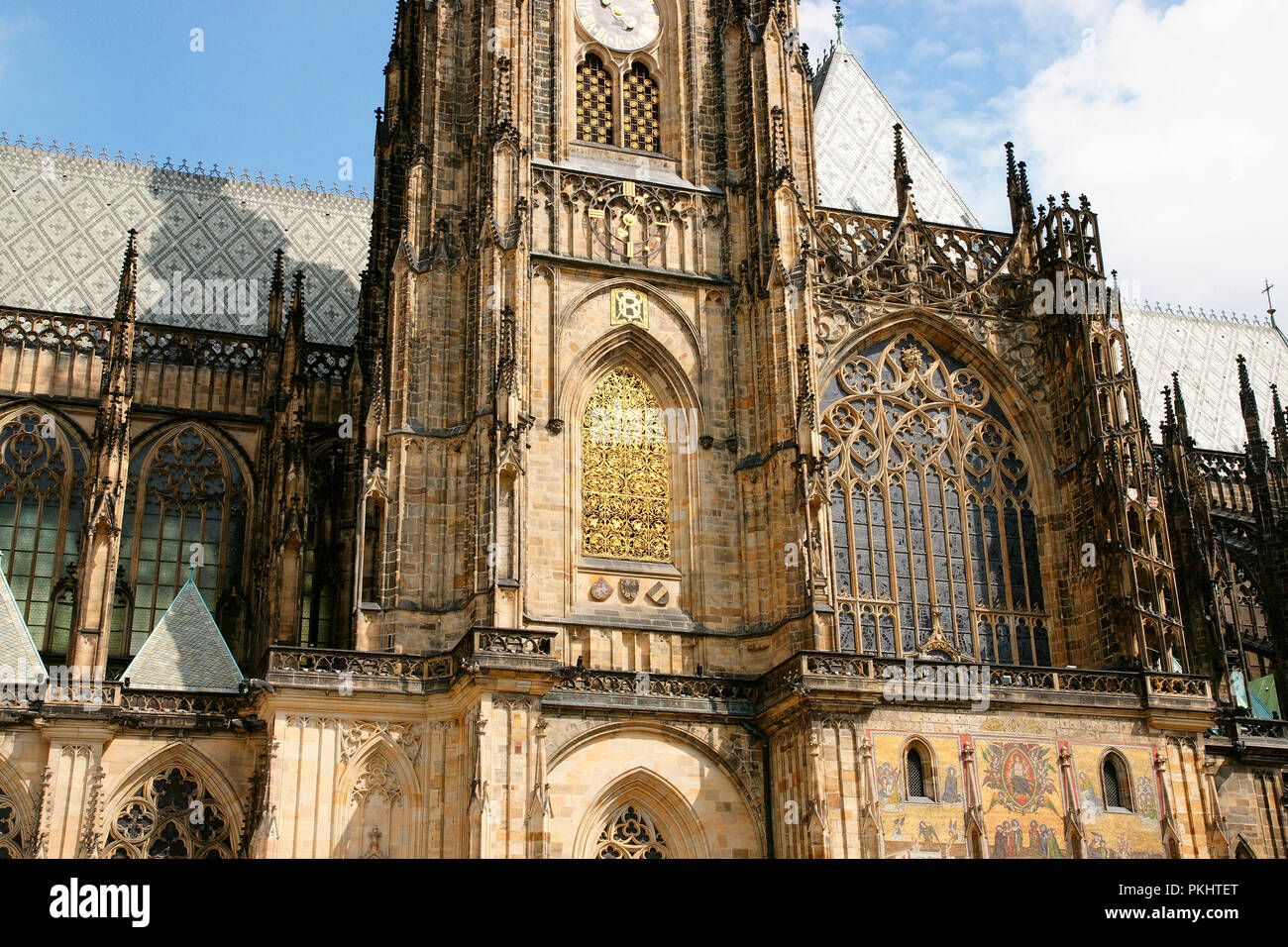 Czech Republic. Prague. St. Vitus Cathedral. Gothic style, 14th century ...
