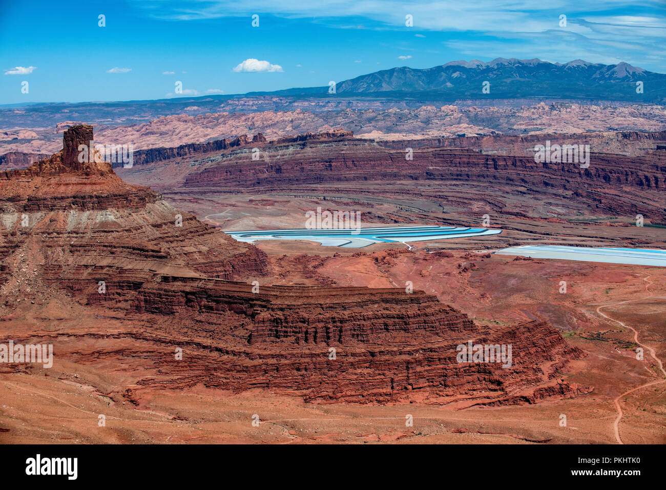 Potash evaporation ponds moab hi-res stock photography and images - Alamy