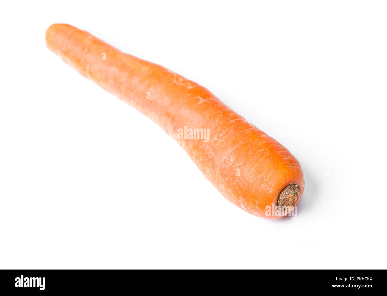 Single ugly carrot isolated on white background Stock Photo - Alamy