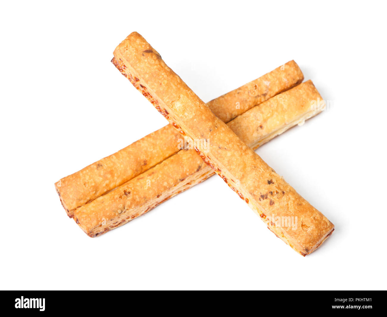 Group of bread sticks isolated on white background Stock Photo - Alamy
