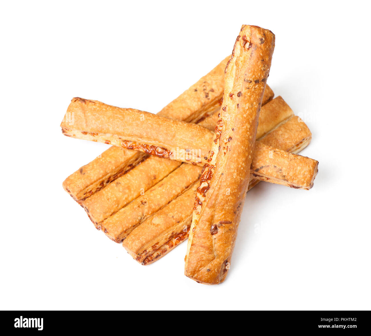 Group of bread sticks isolated on white background Stock Photo - Alamy