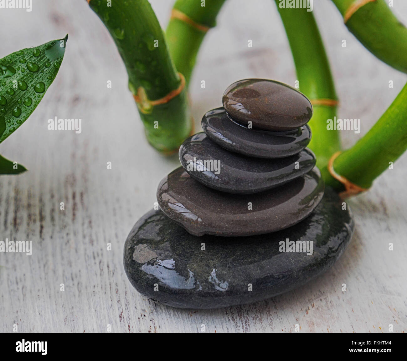 Zen spa concept background. Zen massage stones Stock Photo - Alamy