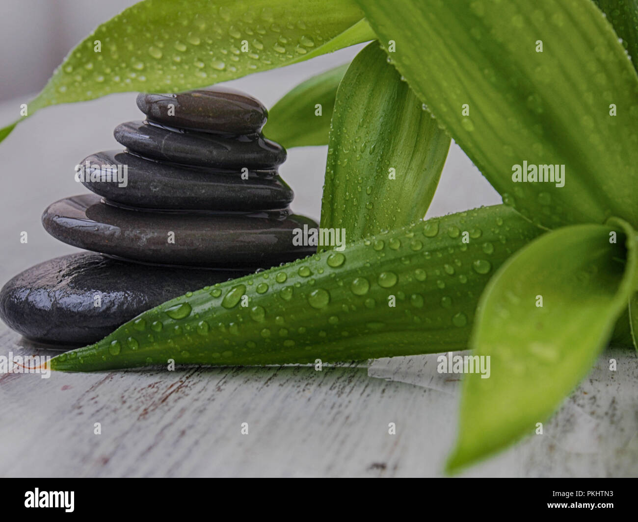 Zen spa concept background. Zen massage stones Stock Photo - Alamy