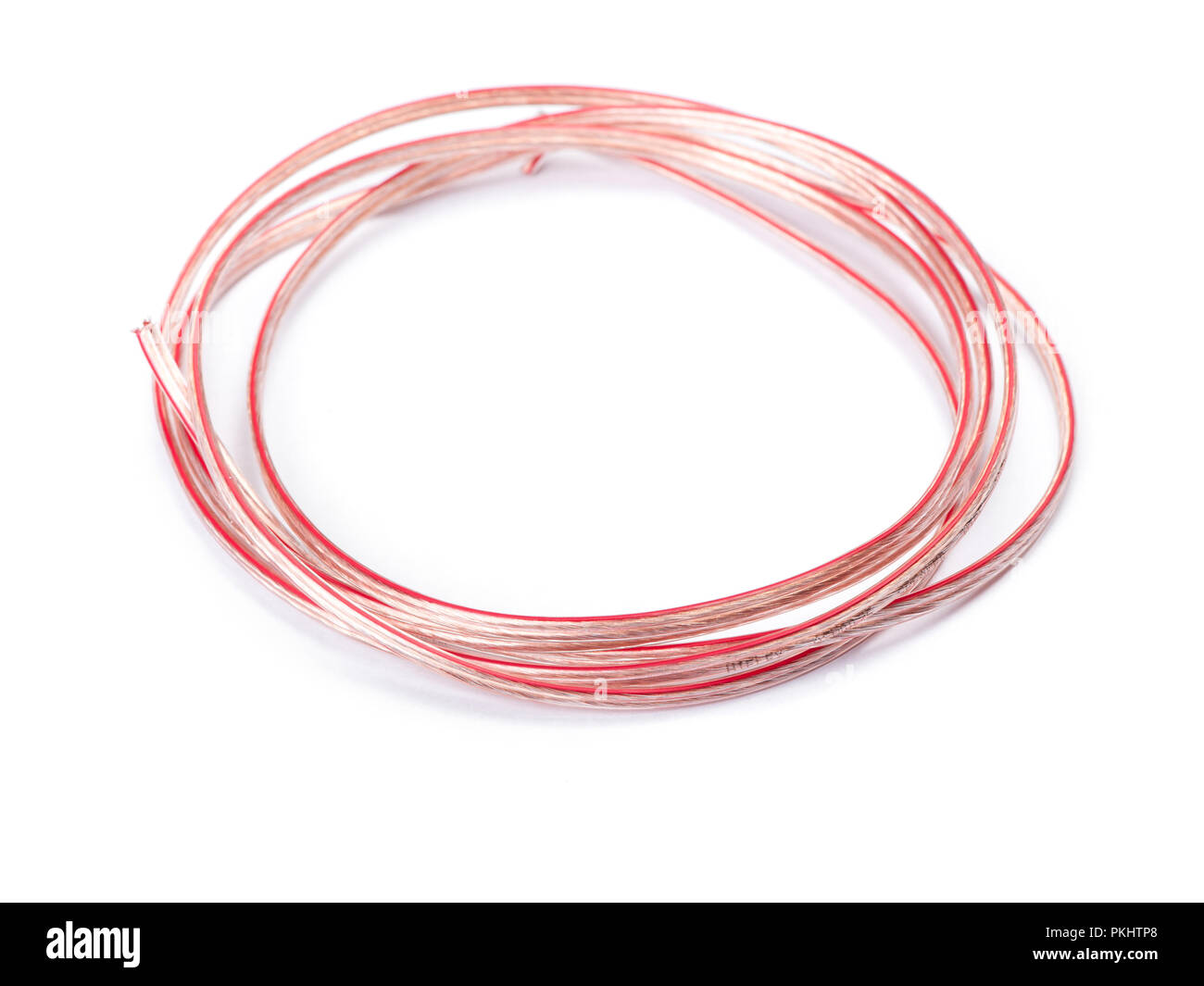 Coil of wires isolated on white background Stock Photo - Alamy