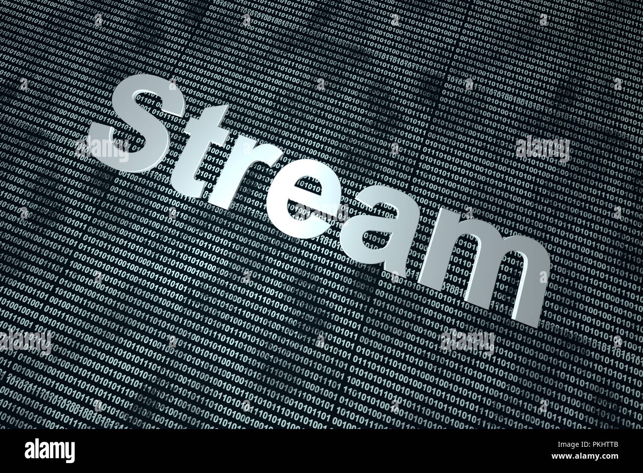 Digital Stream. 3D rendered background Stock Photo - Alamy