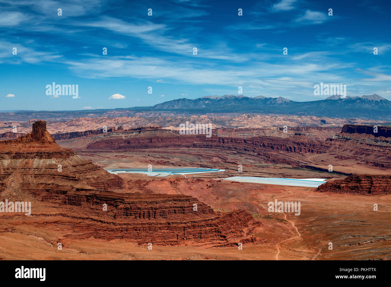 Potash evaporation ponds moab hi-res stock photography and images - Alamy