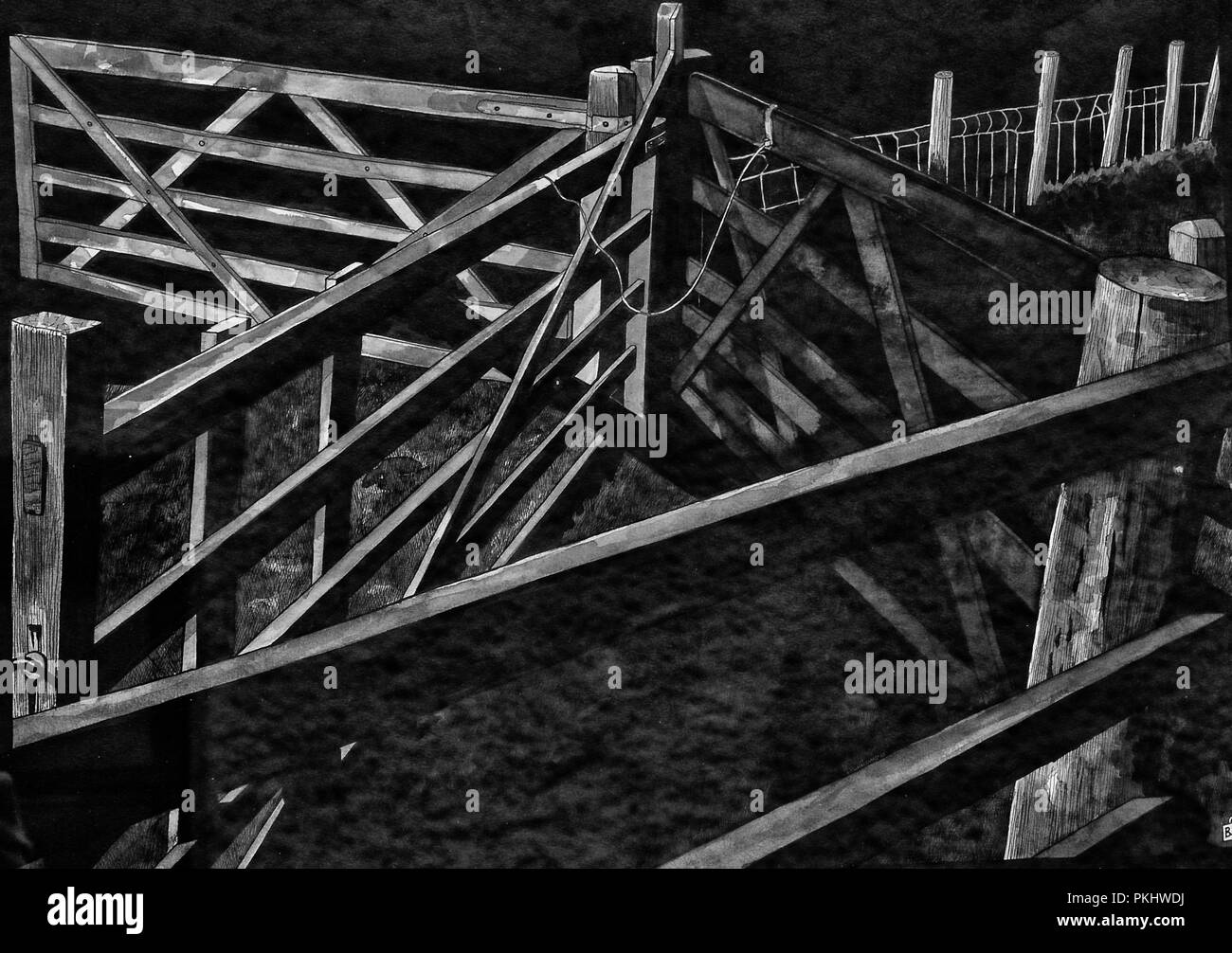 Farm gates hi-res stock photography and images - Alamy
