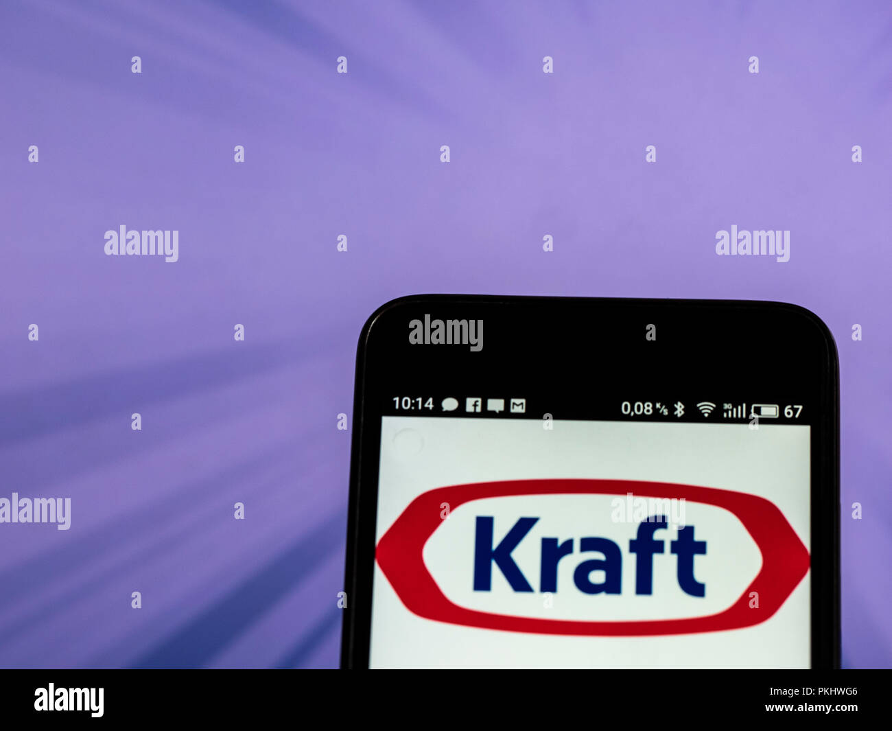 Kraft Foods Group, Inc. logo seen displayed on smart phone Stock Photo ...