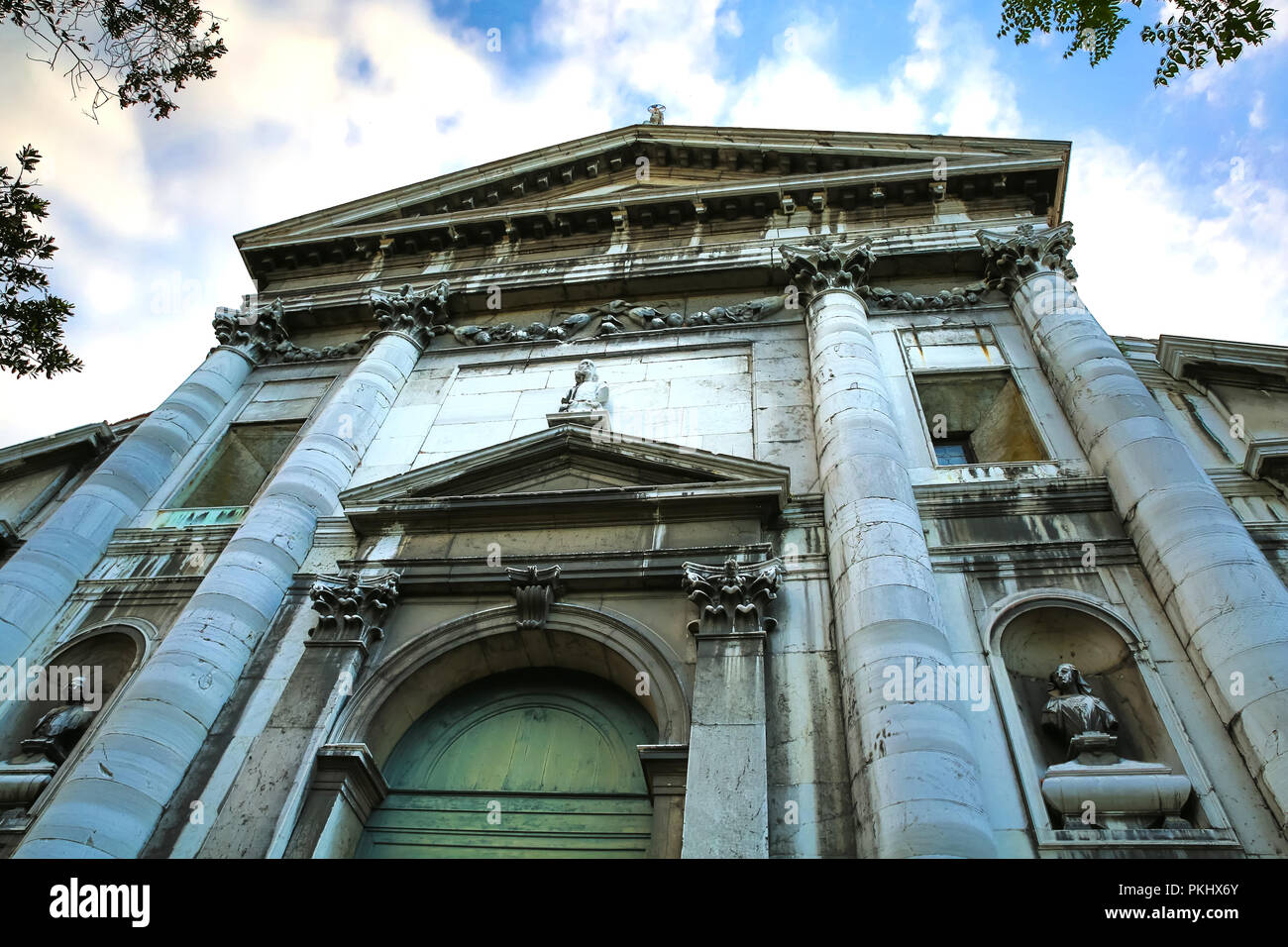 Historic architecture with old medieval buildings in Venice, Italy ...