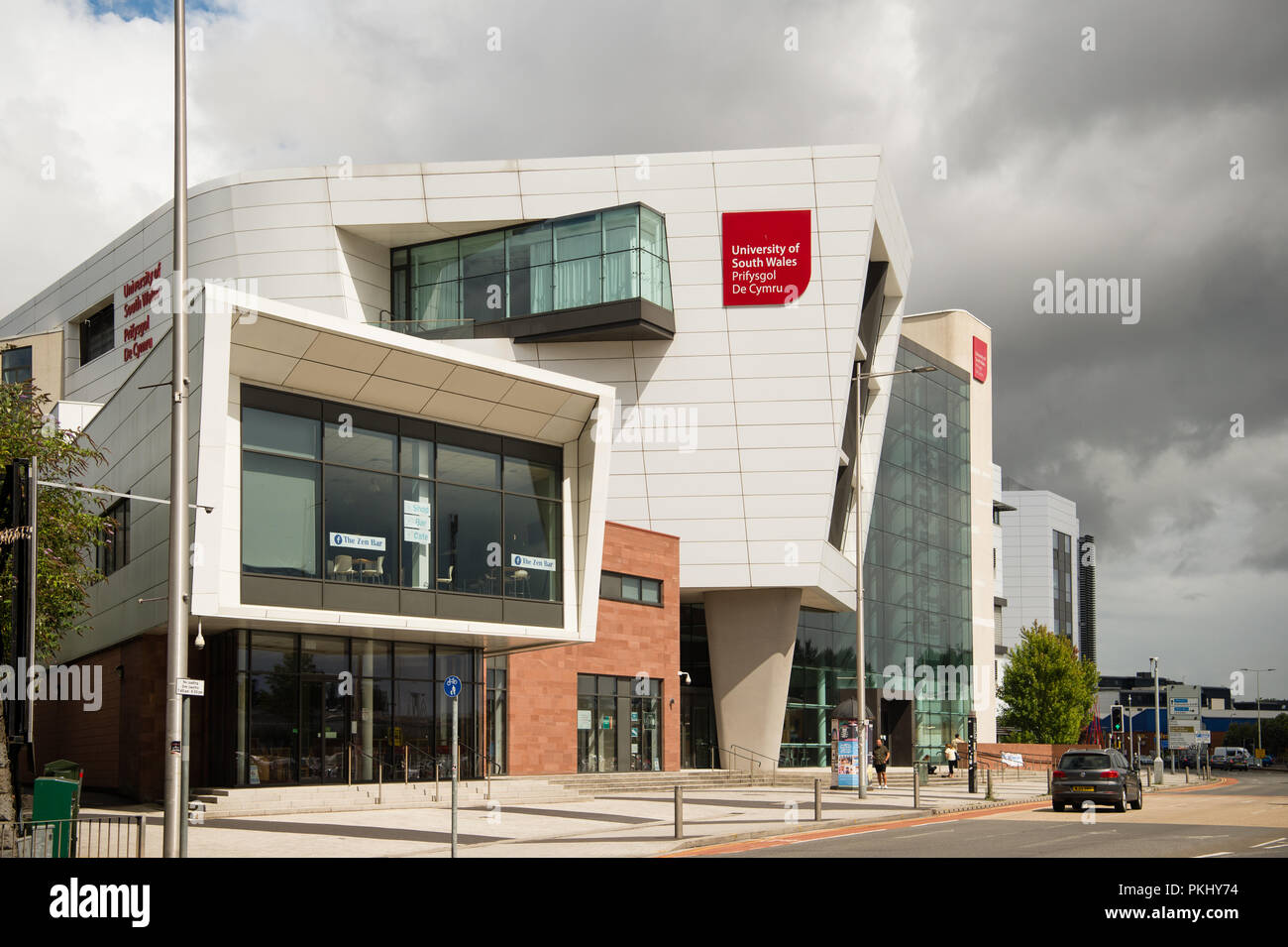 Higher education in the UK: University of South Wales Atrium buildings ...