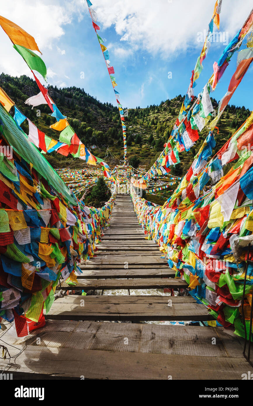 The wind Ma Qi aba prefecture of sichuan province Stock Photo - Alamy