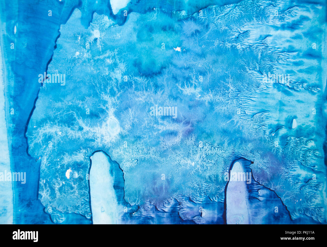 Watercolor texture splashes. Original abstract, paper, stone, ice light ...