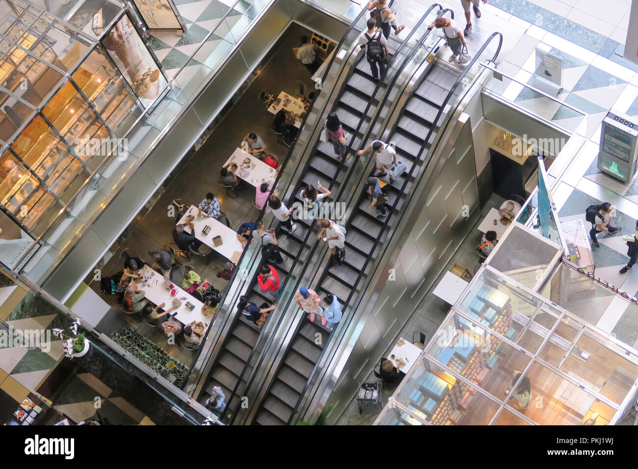 Lobby Escalators in the Atrium Time Warner Center at Columbus Circle ...