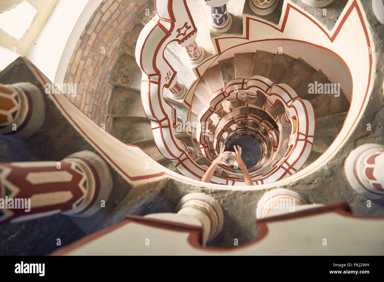 Concentrical circle stairs Stock Photo - Alamy