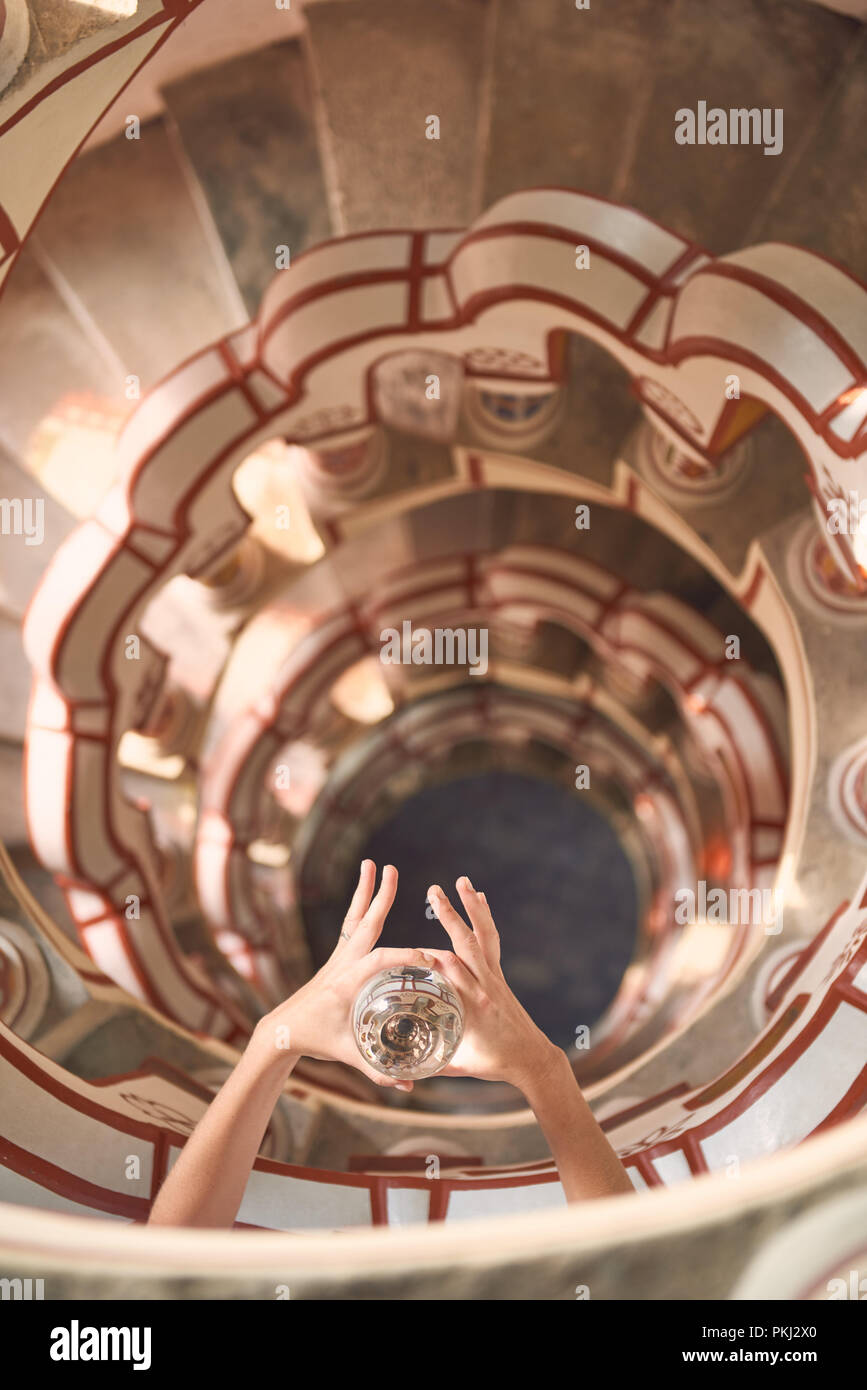 Concentrical circle stairs Stock Photo - Alamy