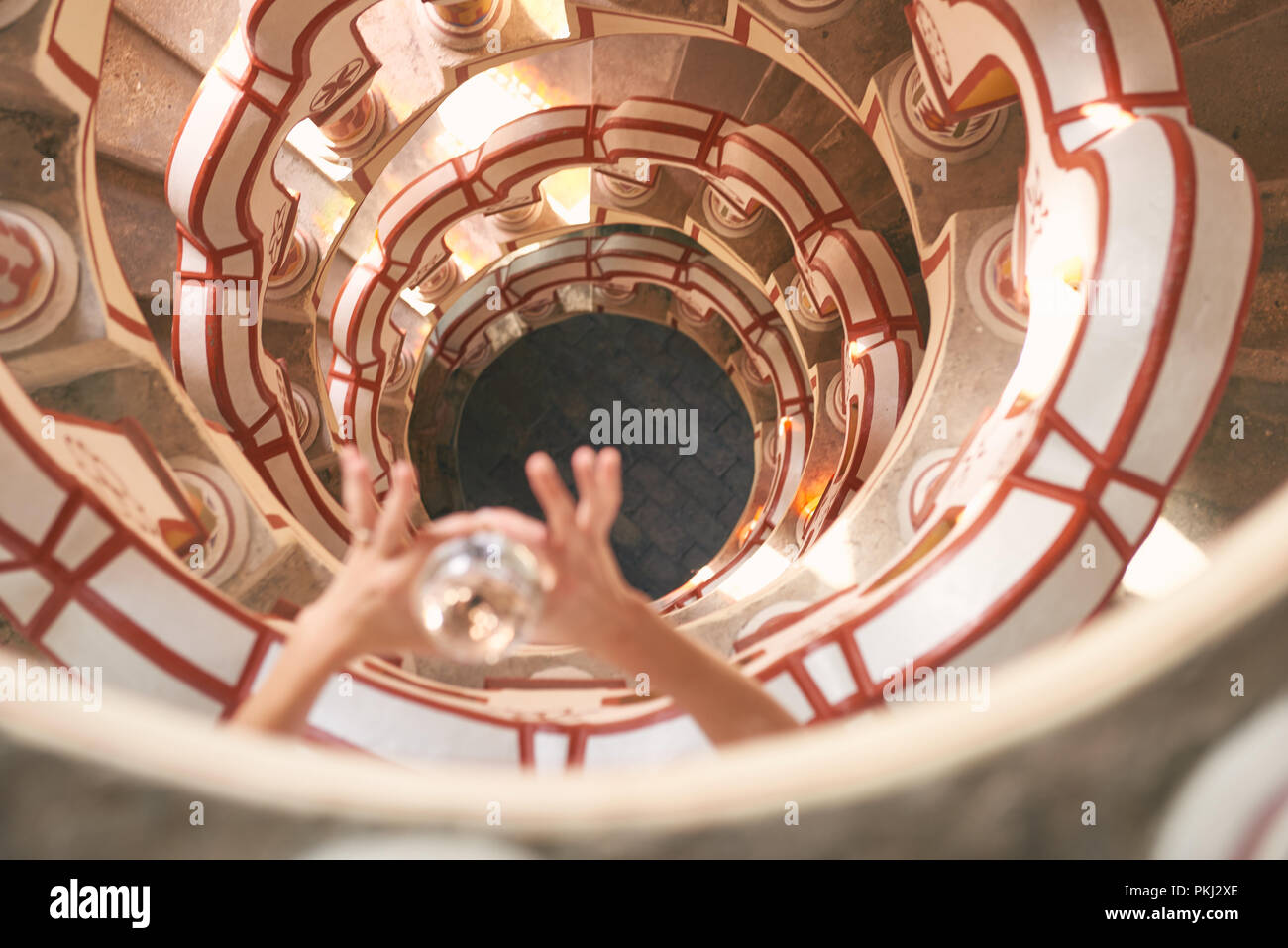 Concentrical circle stairs Stock Photo - Alamy