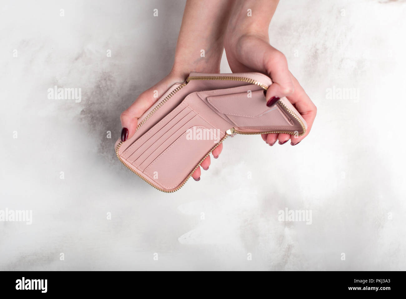 Closeup hands bag search hi-res stock photography and images - Alamy