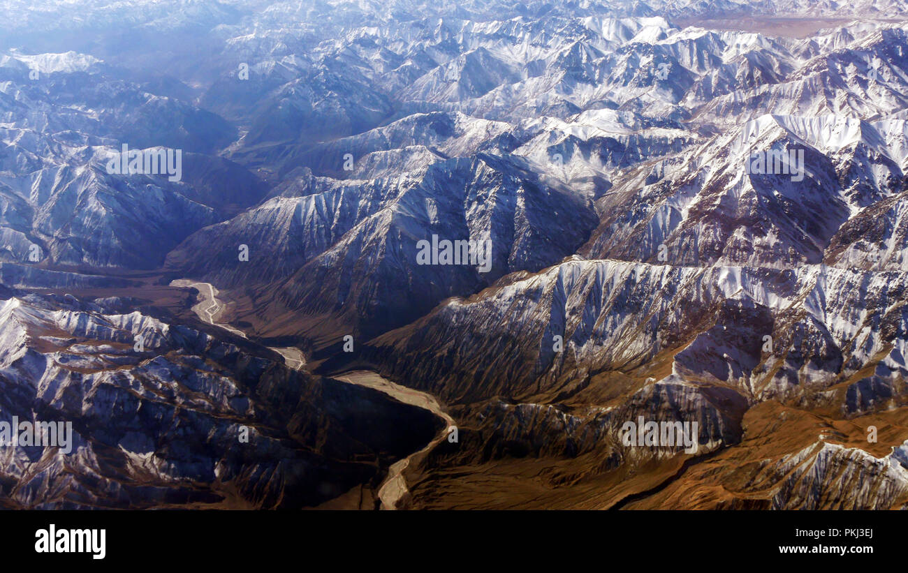 Have a bird's eye view of the xinjiang Stock Photo - Alamy