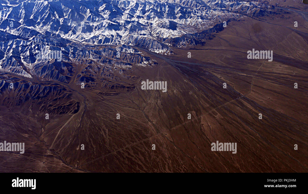 Have a bird's eye view of the xinjiang Stock Photo - Alamy