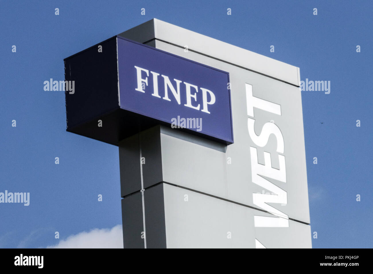 Finep logo, deweloper, Czech Republic Stock Photo - Alamy