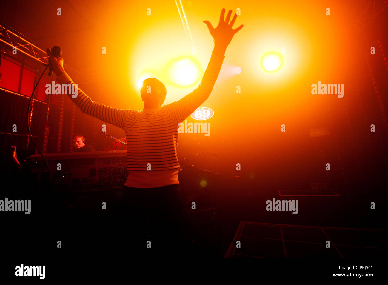 Showcase of the British electronic group Underworld for Studio Brussel ...