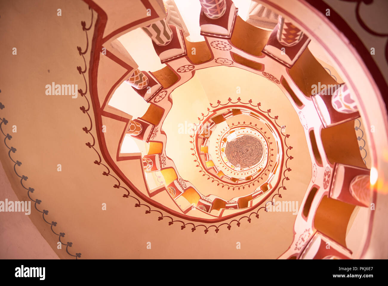 Concentrical circle stairs Stock Photo - Alamy