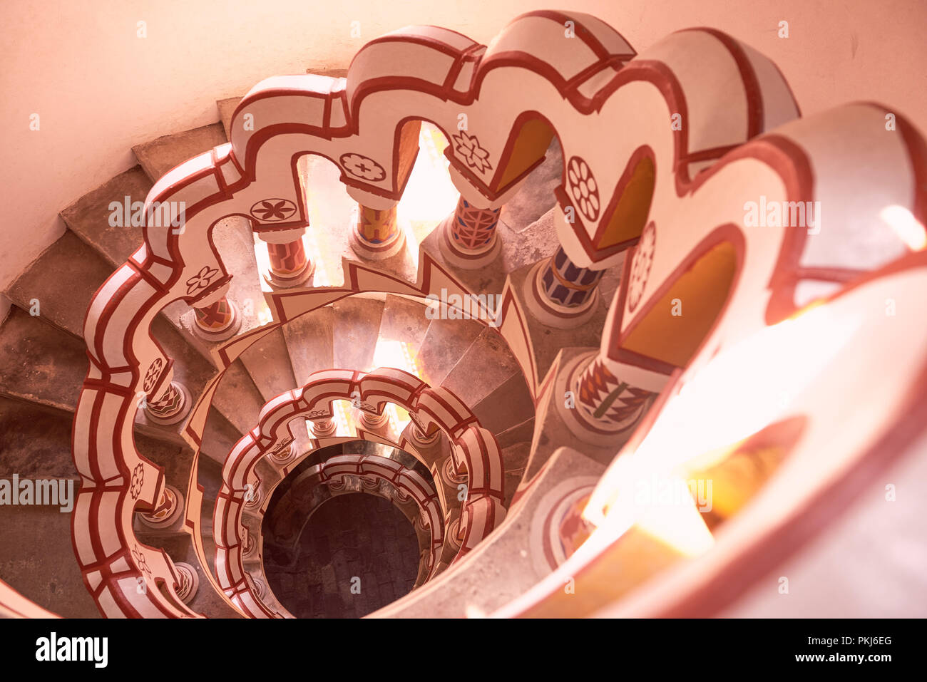 Concentrical circle stairs Stock Photo - Alamy