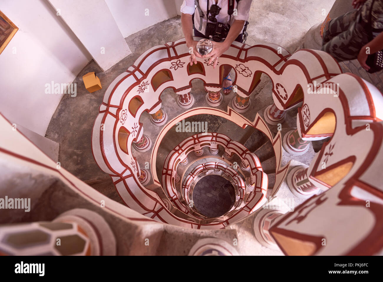 Concentrical circle stairs Stock Photo - Alamy