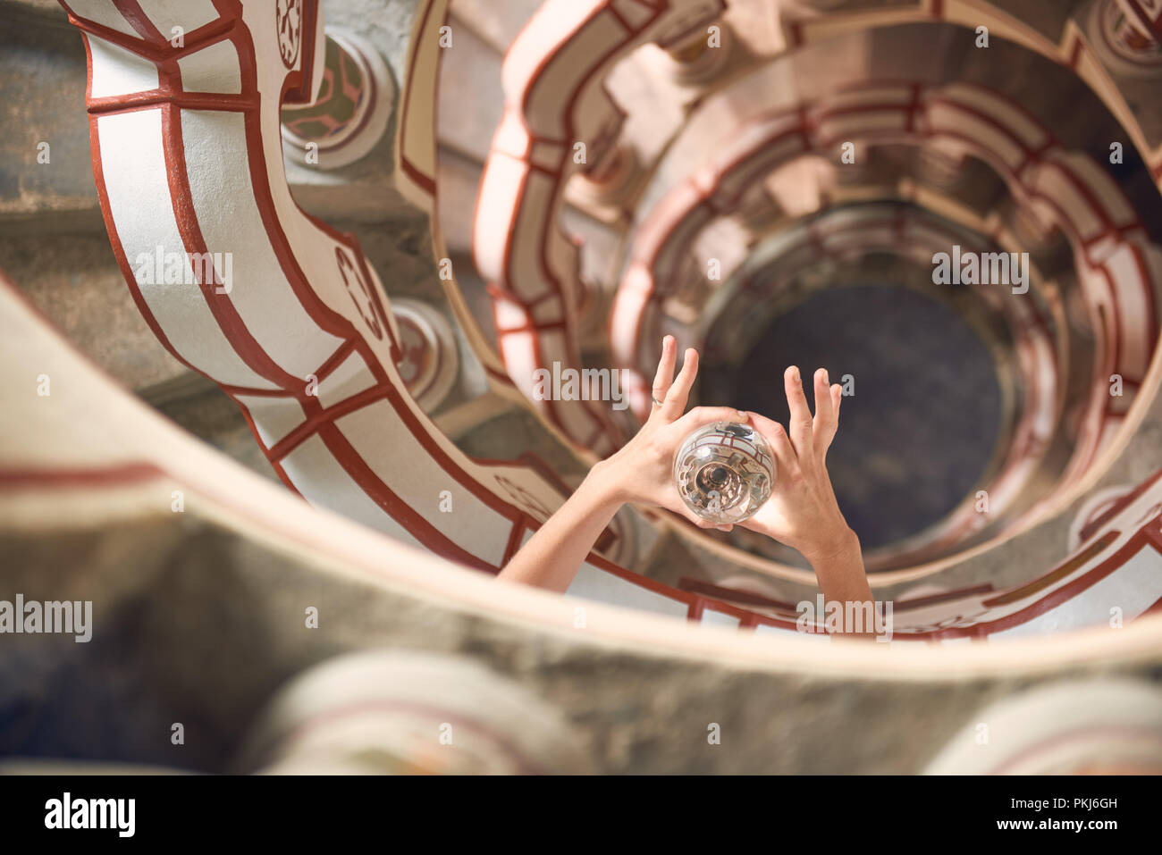 Concentrical circle stairs Stock Photo - Alamy