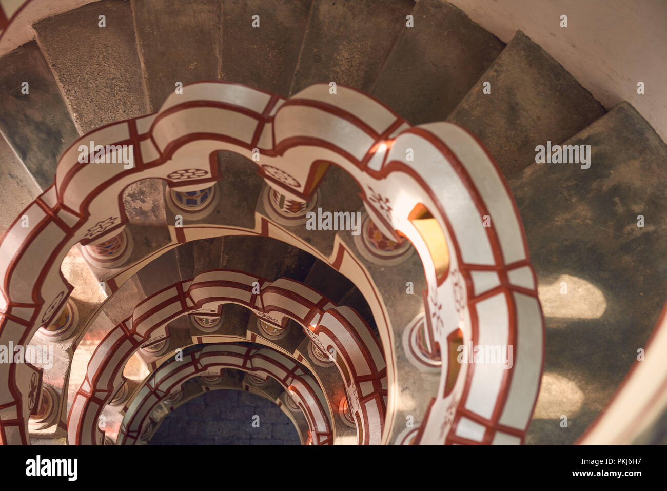 Concentrical circle stairs Stock Photo - Alamy