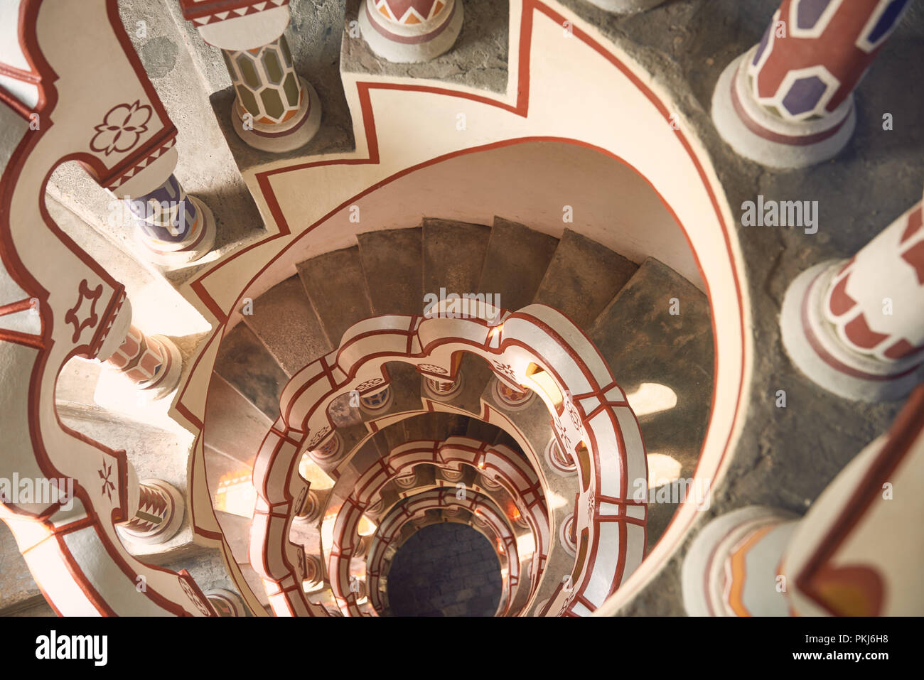 Concentrical circle stairs Stock Photo - Alamy