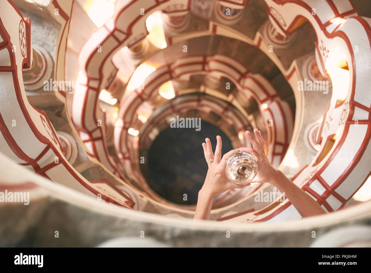 Concentrical circle stairs Stock Photo - Alamy