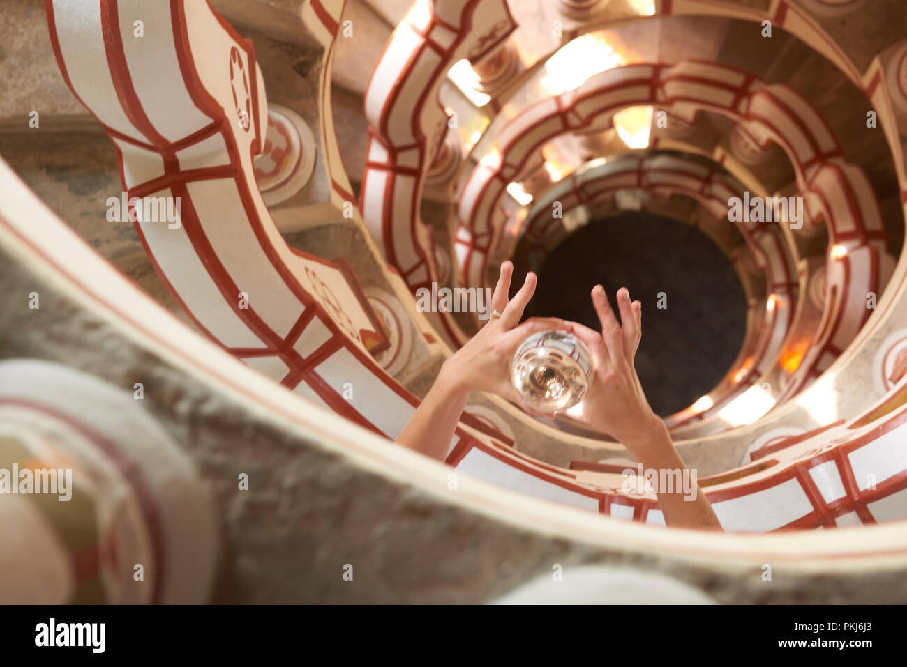 Concentrical circle stairs Stock Photo - Alamy
