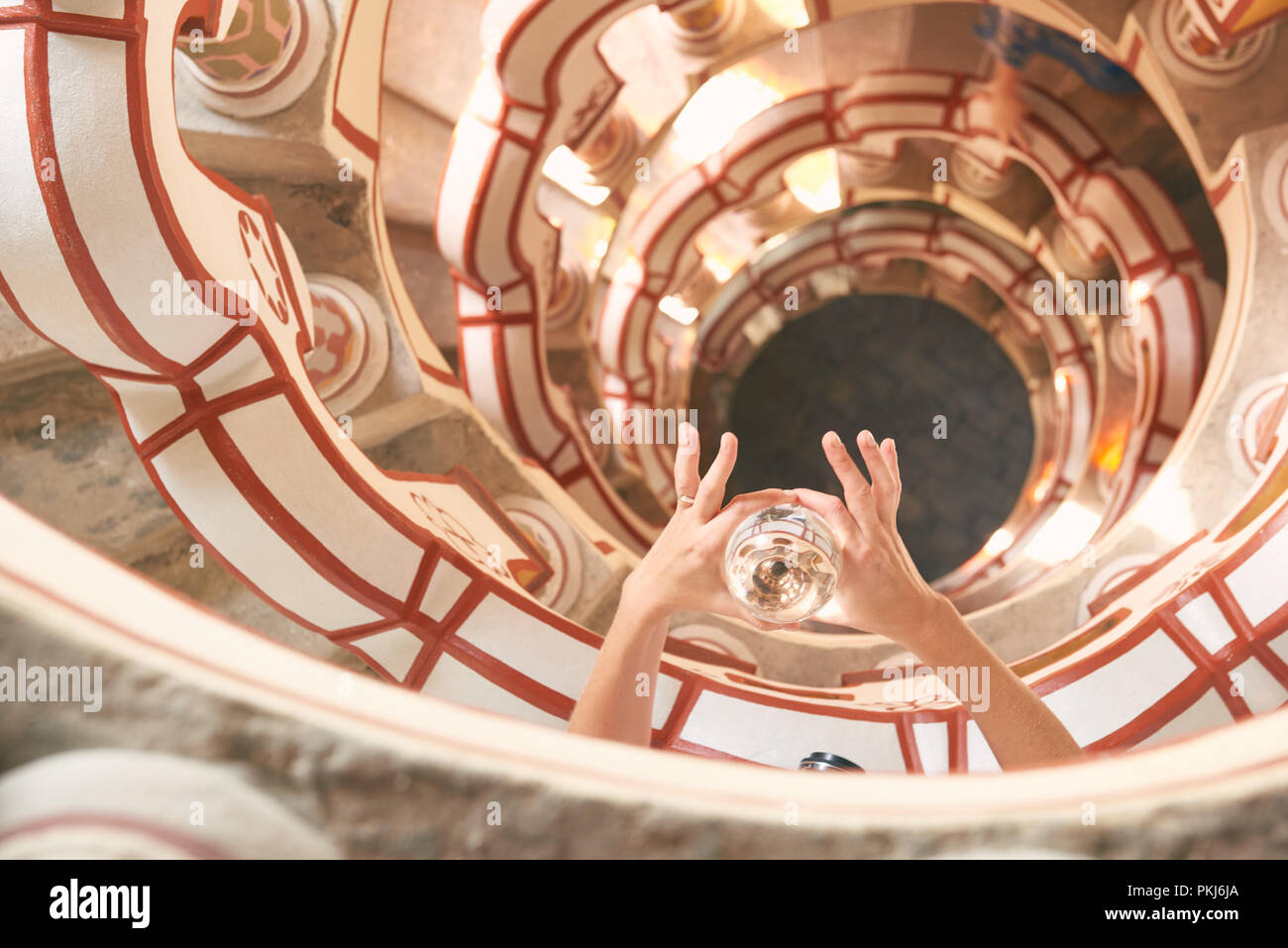 Concentrical circle stairs Stock Photo - Alamy