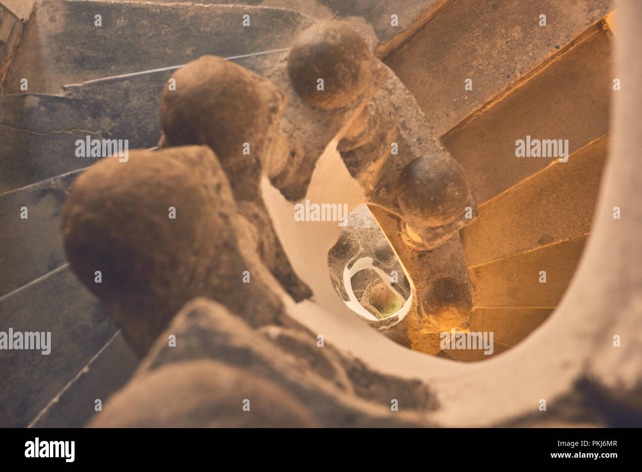 Concentrical circle stairs Stock Photo - Alamy
