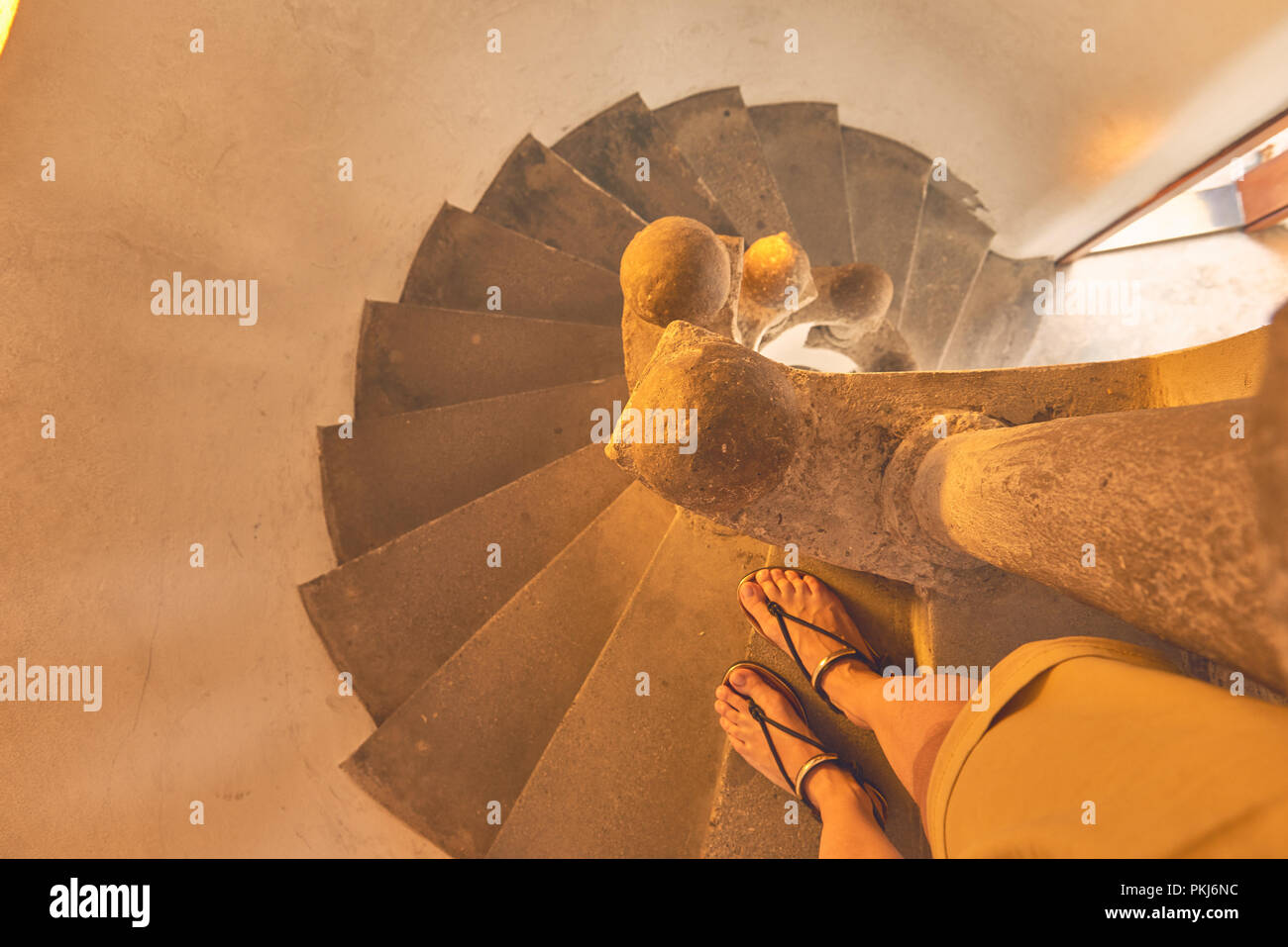 Concentrical circle stairs Stock Photo - Alamy
