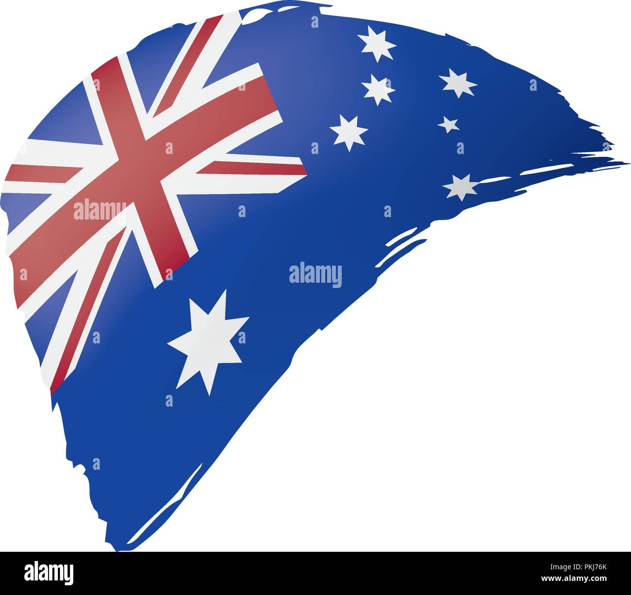 Australia flag, vector illustration on a white background Stock Vector ...