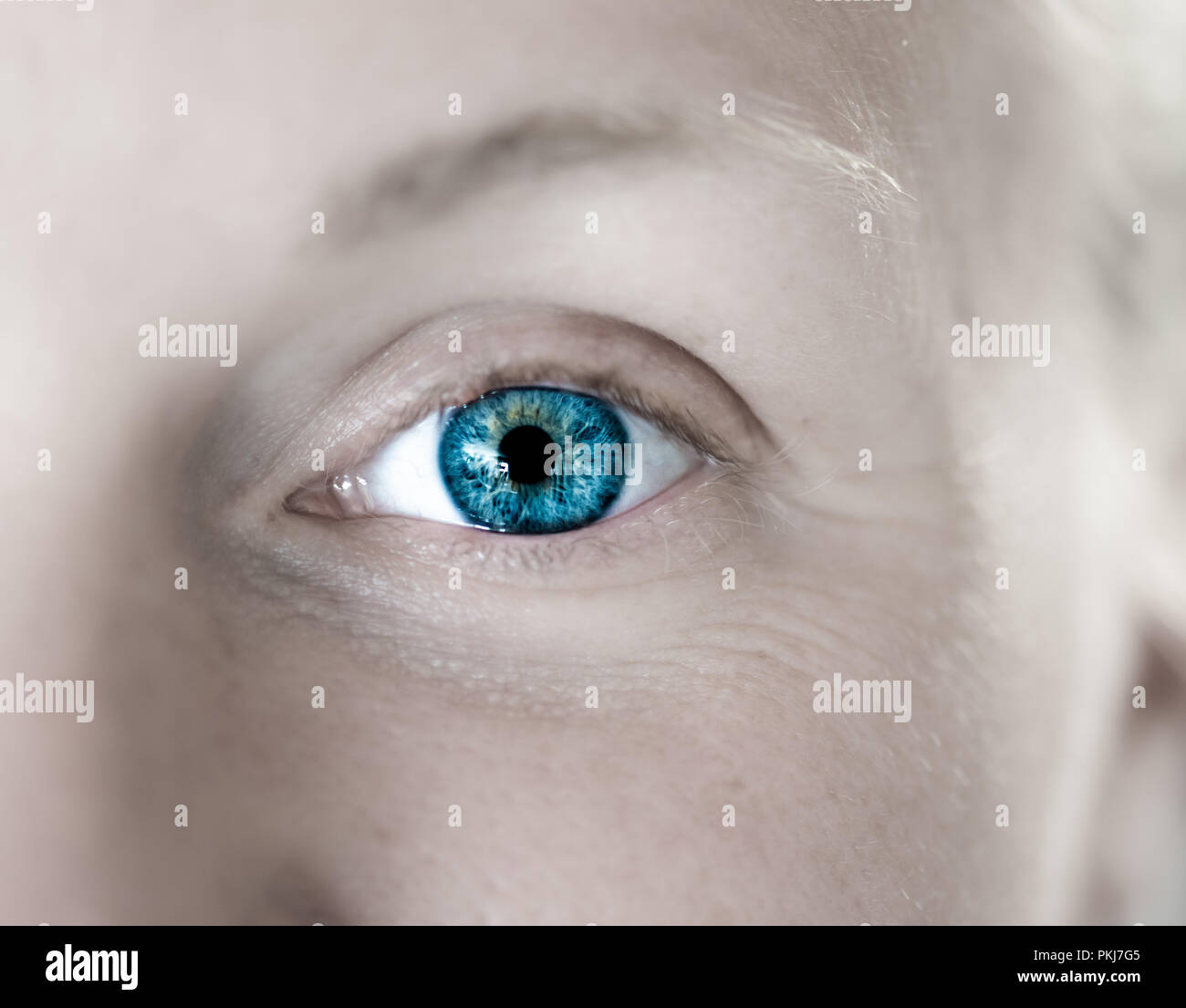 Woman eye as she is looking at the camera Stock Photo - Alamy