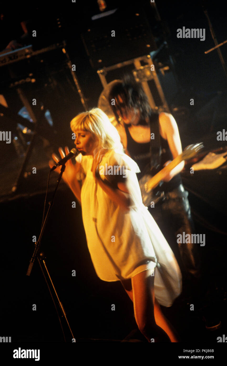 Concert of the Belgian new wave/electro band Vive La Fête in the ...