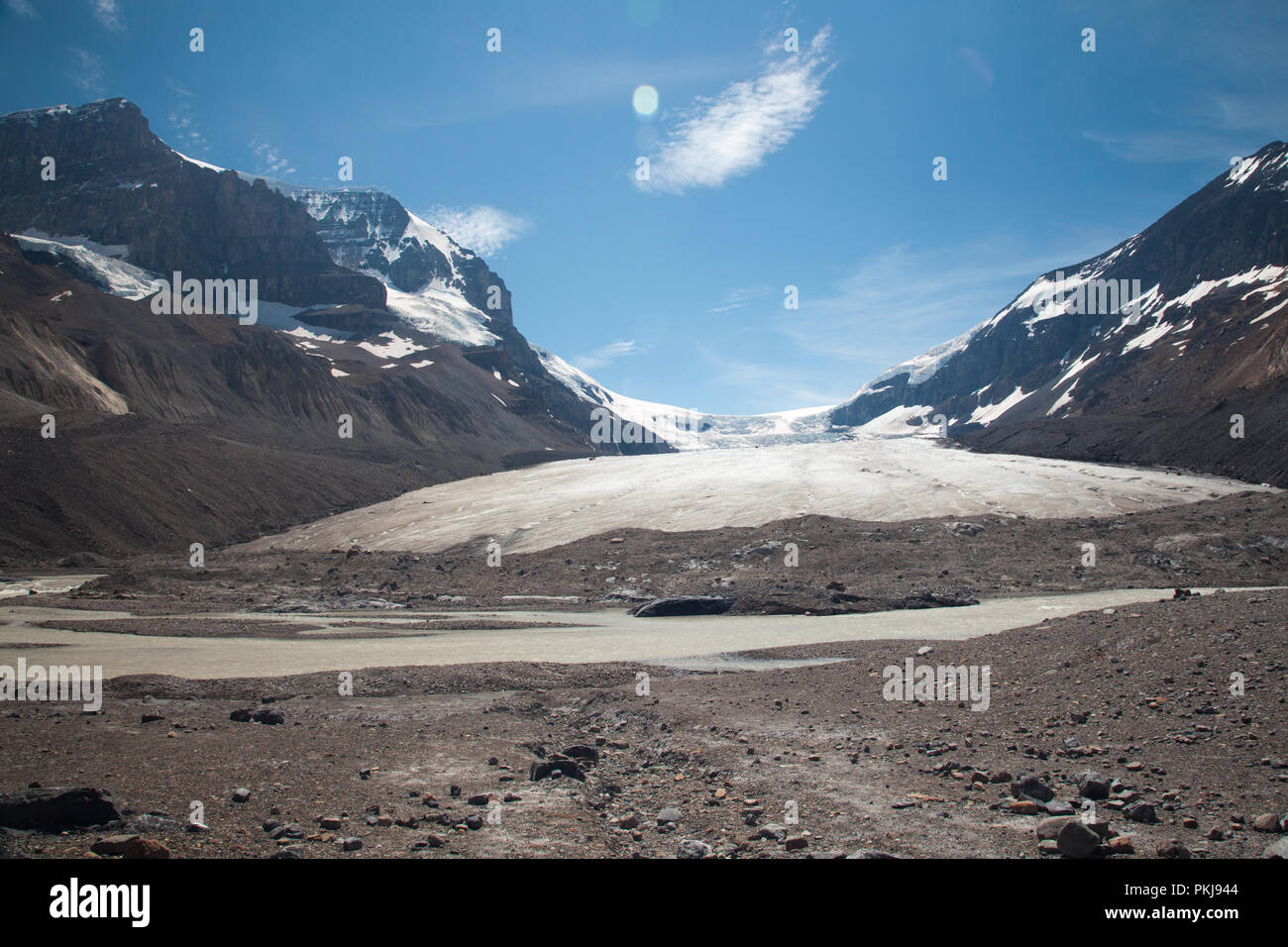 Columbia Icefield and Athabasca Glacier. Alberta Canada Stock Photo - Alamy