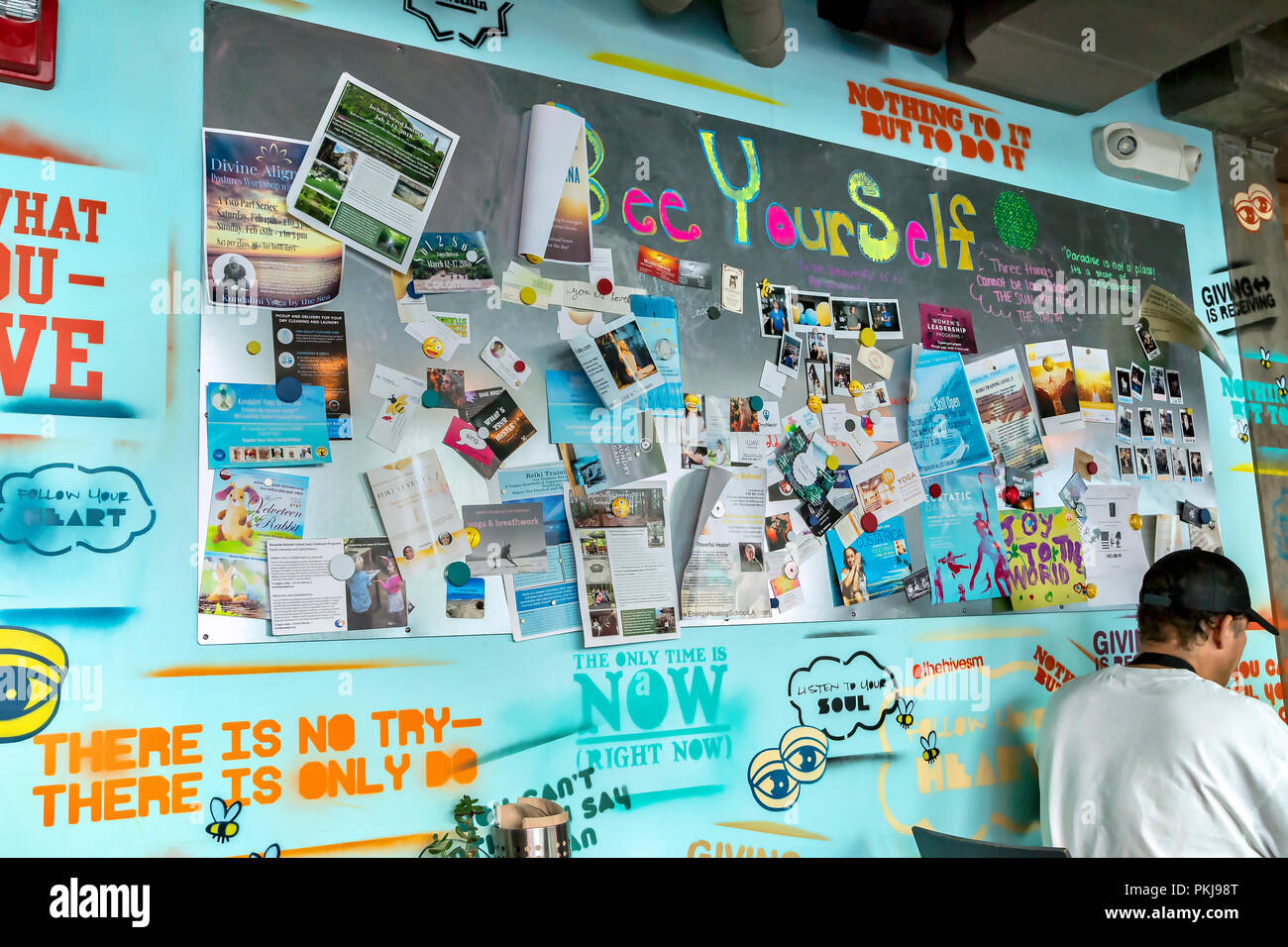 Local pinboard in Los Angeles, California Stock Photo - Alamy