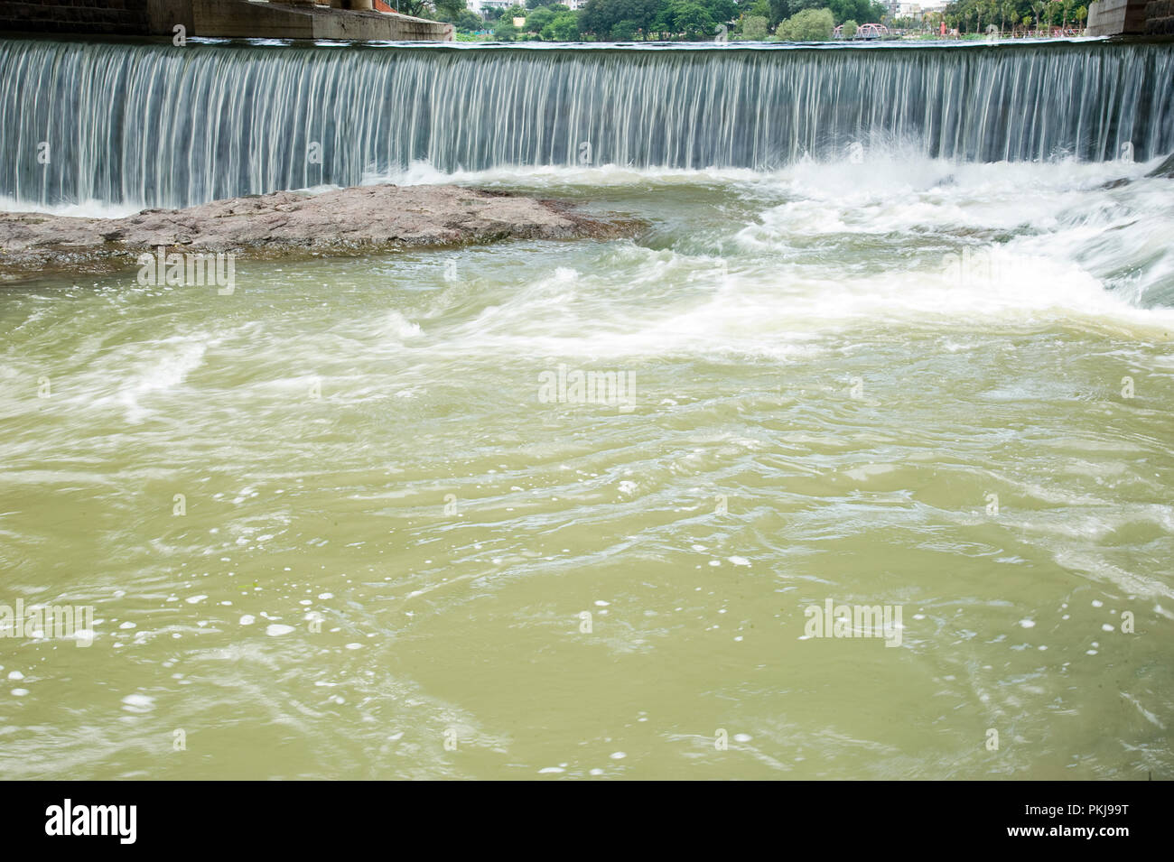 Waterfall at Nashik Panchavati ram kund on godavari river in ...