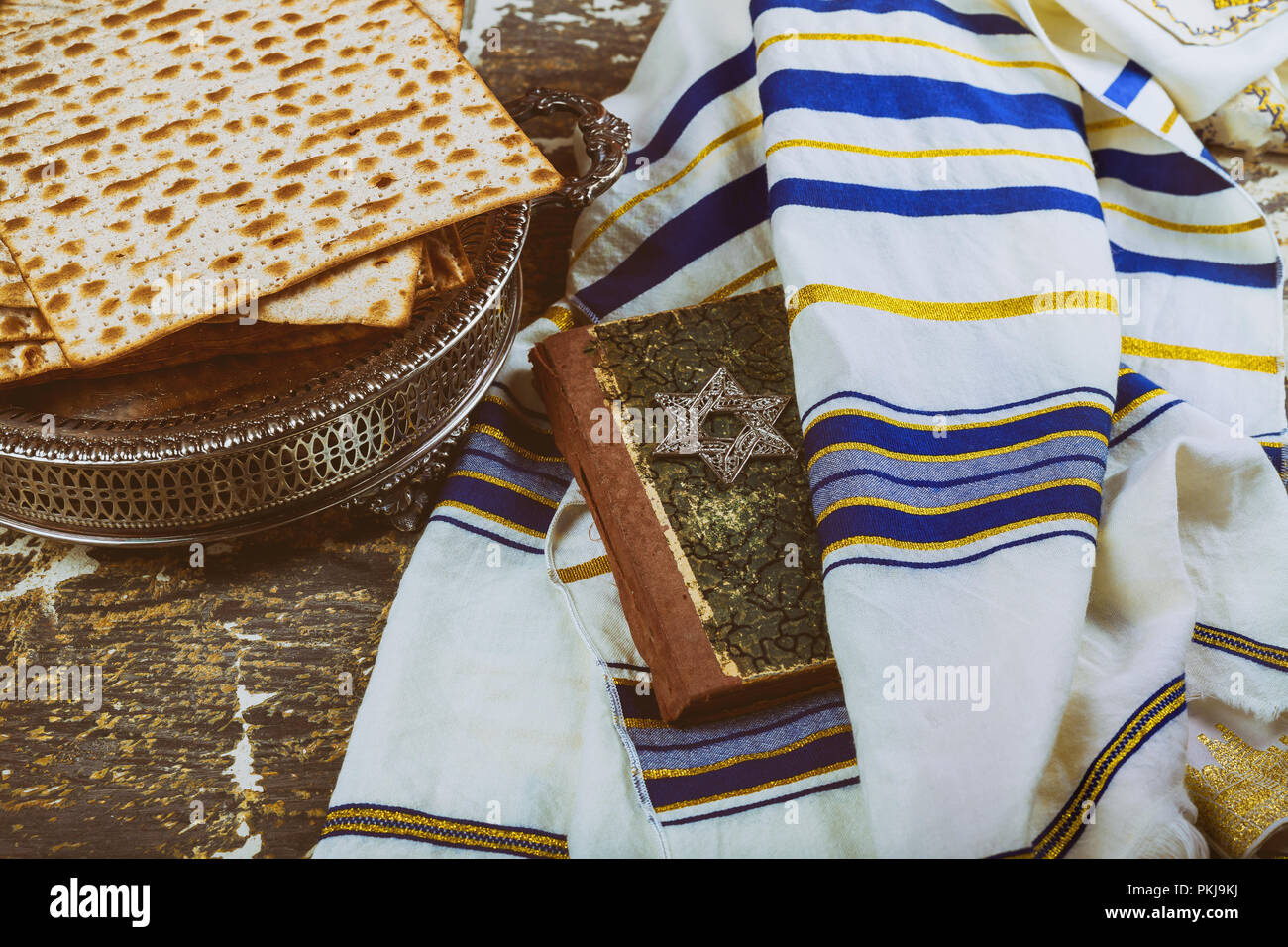 jewish traditional dry bread for Passover celebration Stock Photo - Alamy