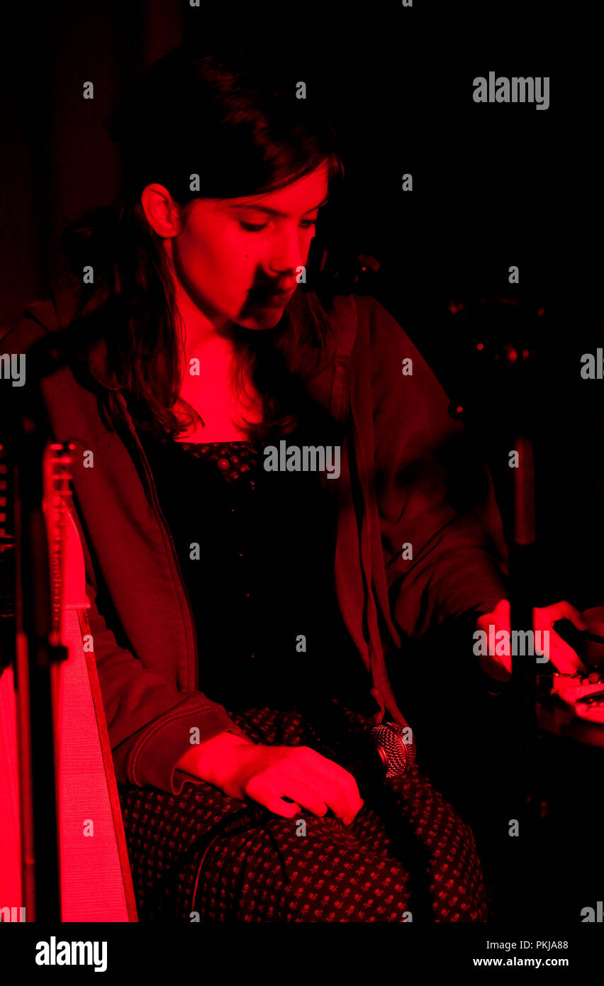 Belgian actress Laura Verlinden performing with her band Wolf in the ...